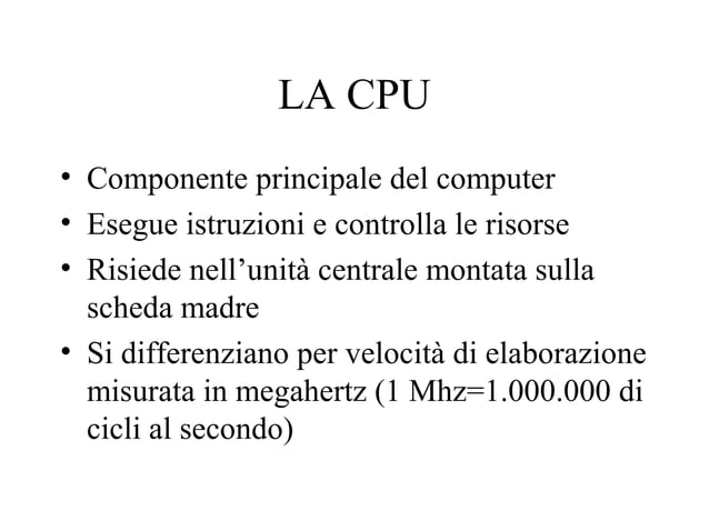 Concetti di base | PPT