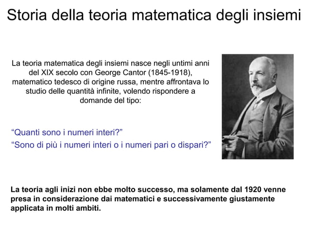 Concetti fondamentali della teoria degli insiemi1 | PPT