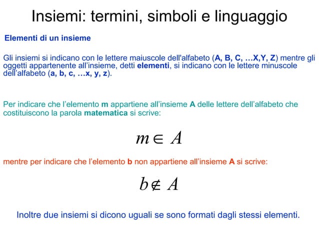 Concetti fondamentali della teoria degli insiemi1 | PPT | Chemistry ...