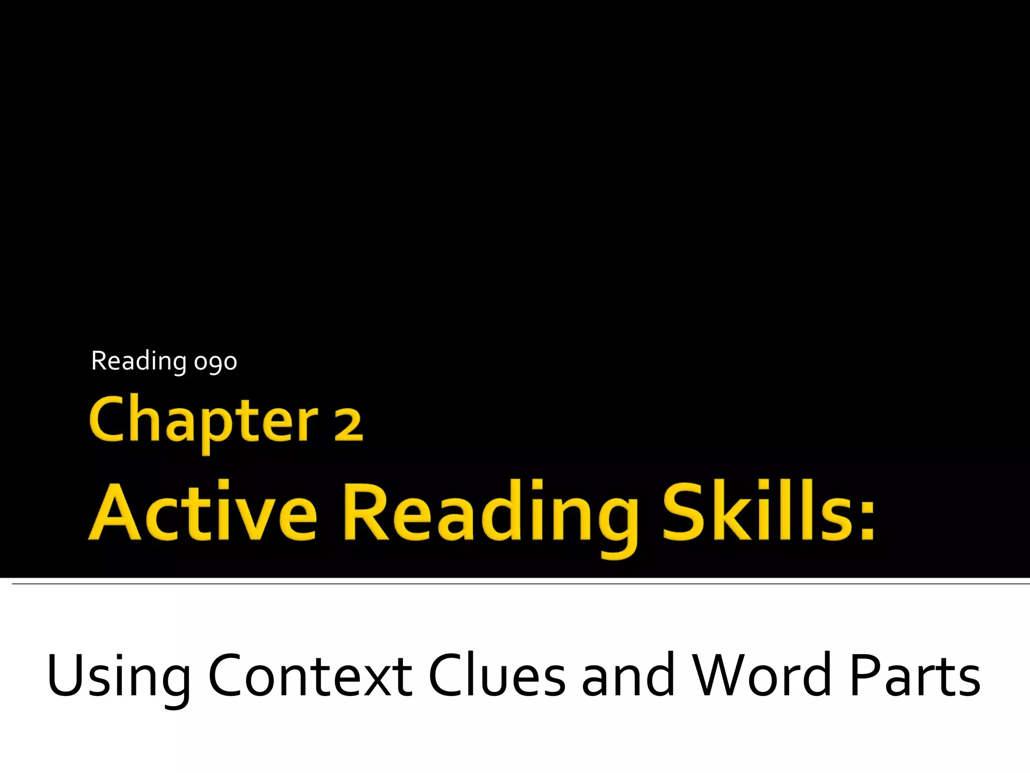 Context clue overview | PPT
