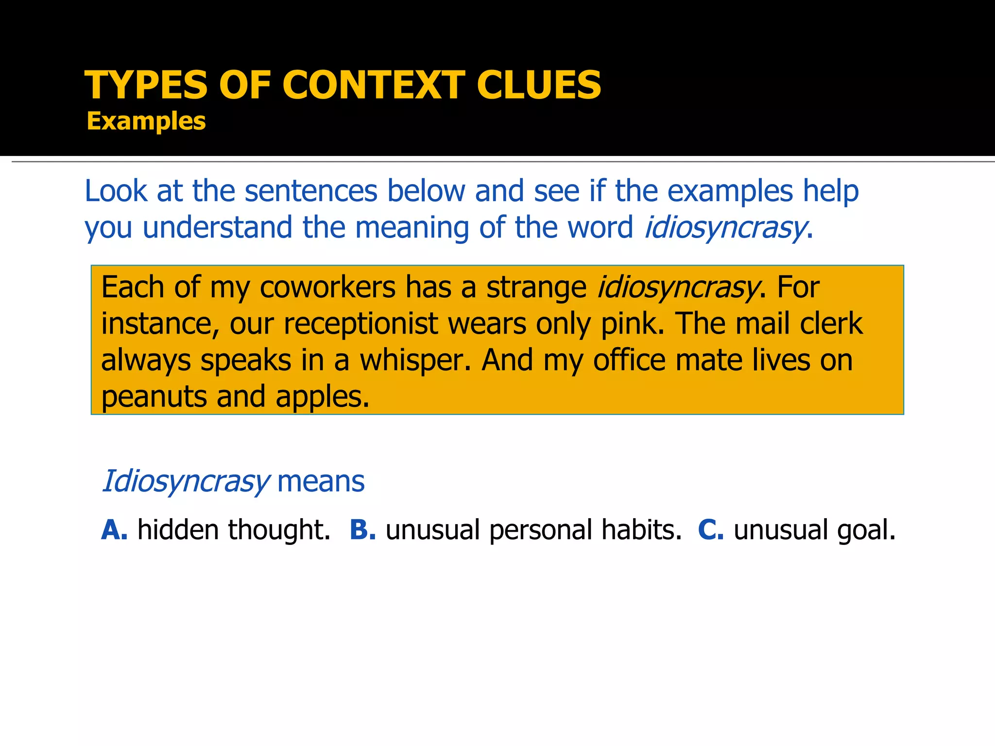 Context clue overview | PPT