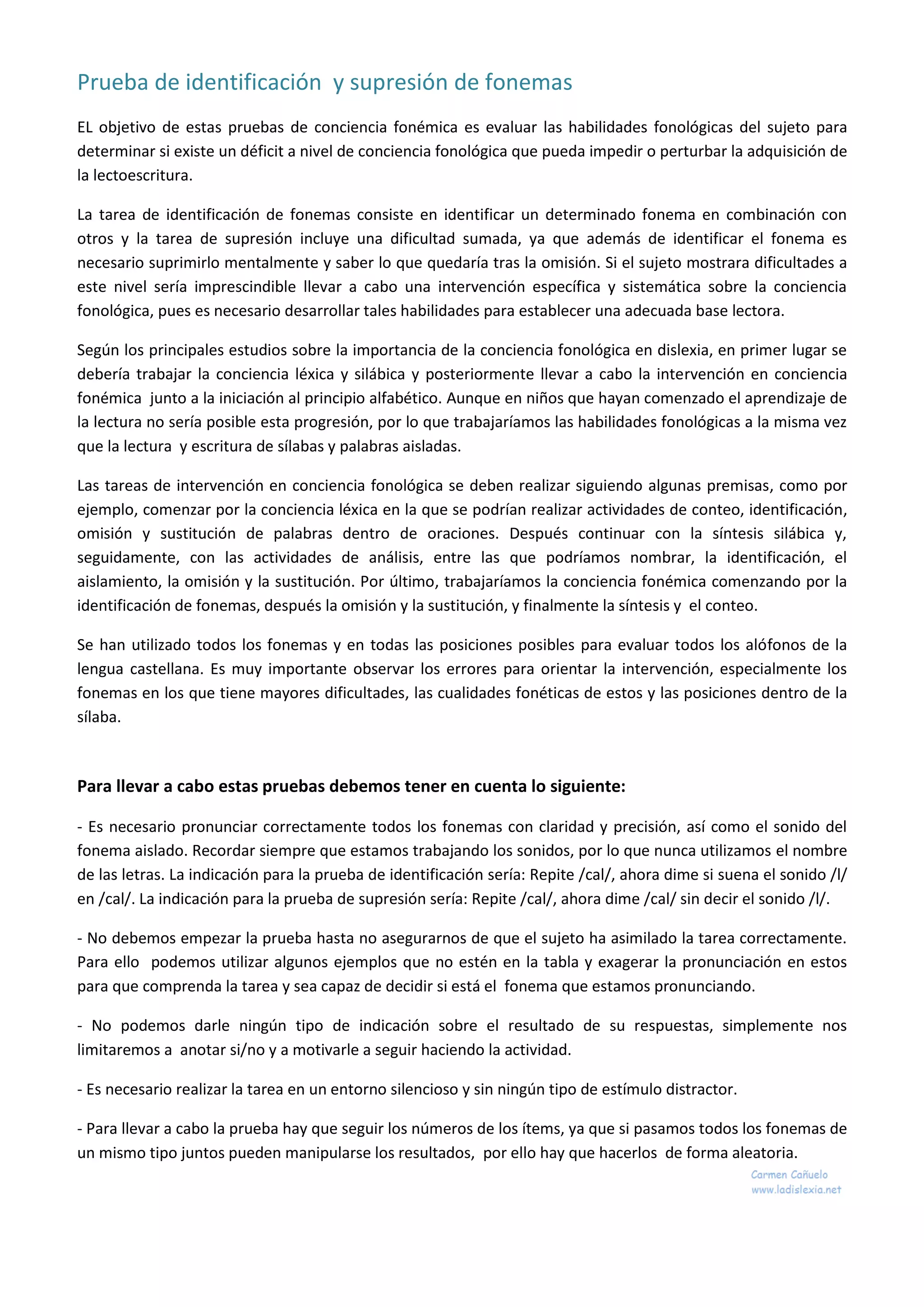 Conciencia fonémica.-identificación-y-supresión-de-fonemas | PDF