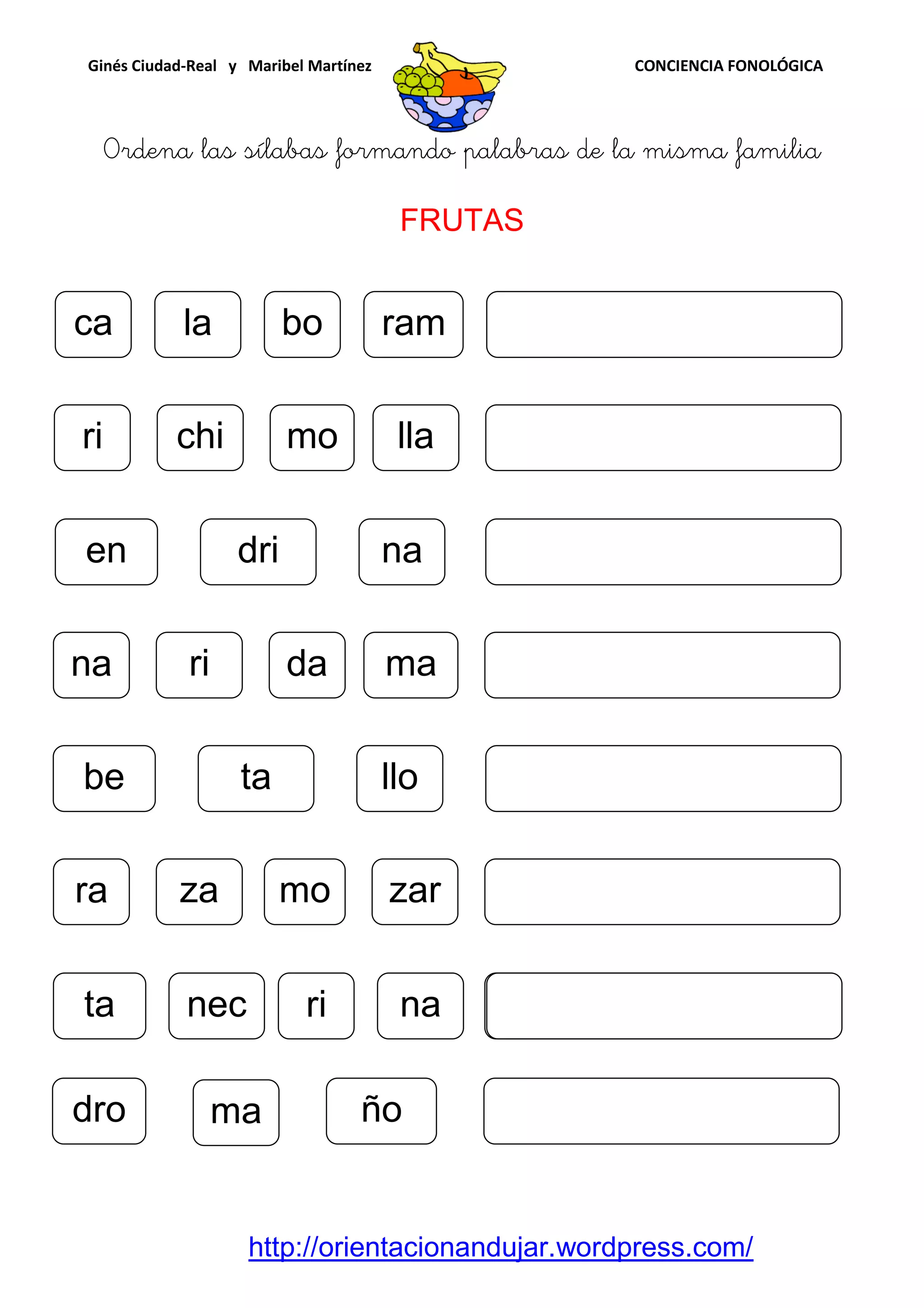 Conciencia fonologica-de-palabras-frutas-3 | PDF