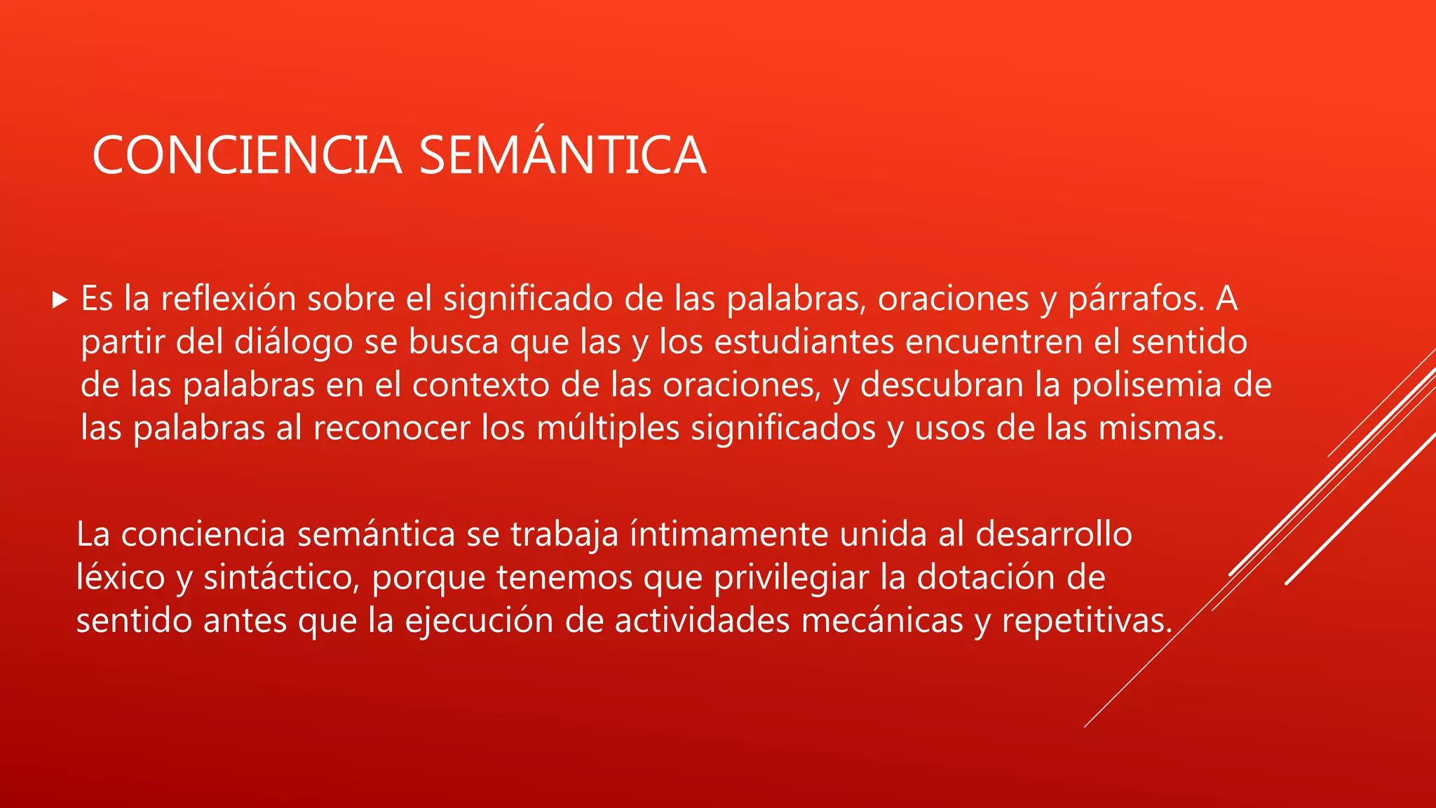 Conciencia Semántica | PPTX