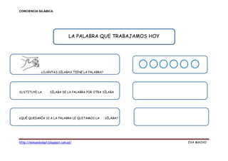 Conciencia silabica | PDF