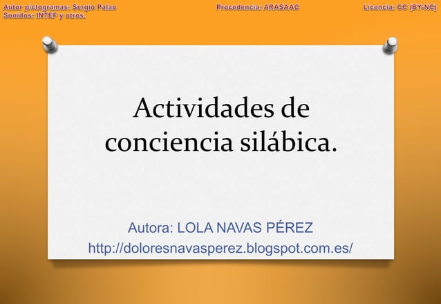 Conciencia silabica | PPT