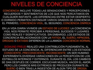 Estados de conciencia | PPT