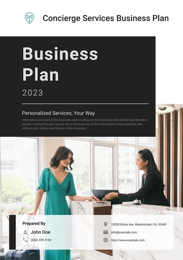 Concierge Services Business Plan | PDF | Business Accounting & Finance ...