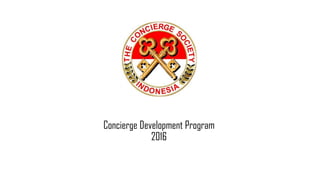 Concierge development program 2016 | PPT