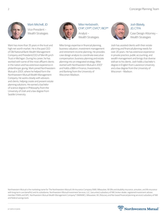 Concierge Planning Team | PDF