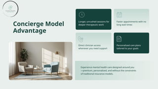 Concierge Psych Doc Premium Mental Health Care | PPTX