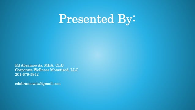 Concierge Wellness Plan: A Breakthrough | PPSX