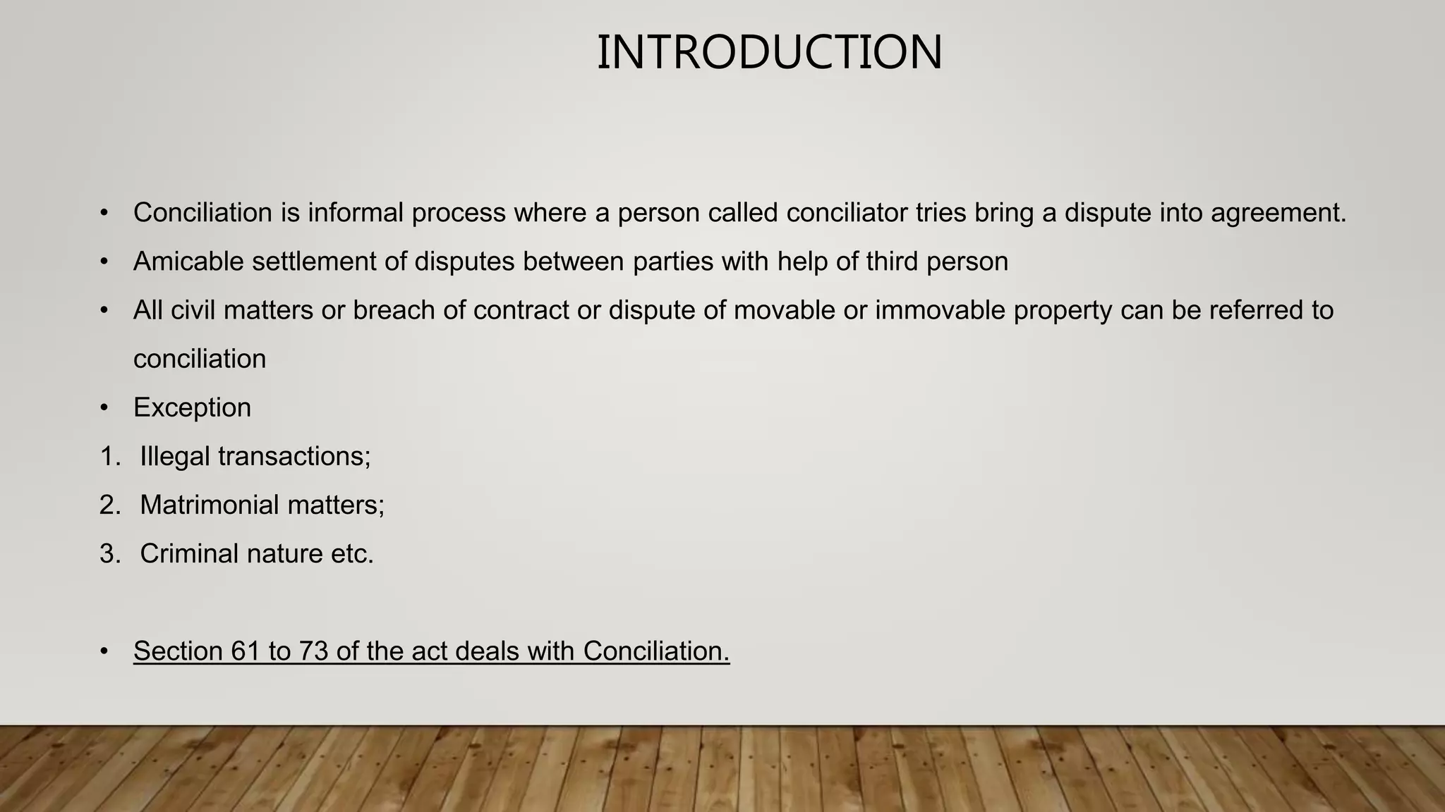 Conciliation | PPT