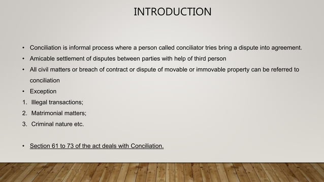 Conciliation | PPT