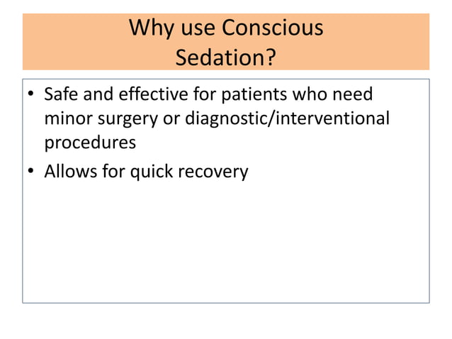 Concious sedation ppt nat | PPT