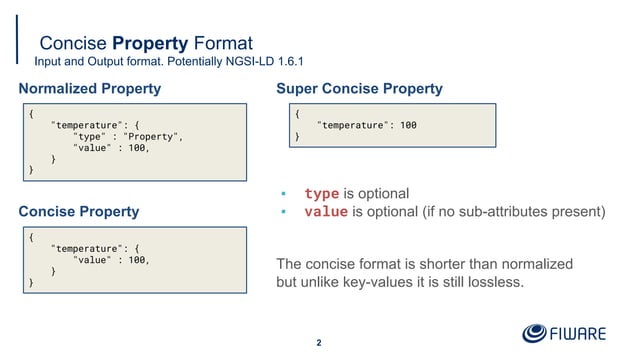 NGSI-LD Concise Payloads and Merge-Patch Operations | PPT