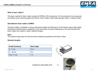Concise know how from EMKA - Enclosure/Cabinet Gasketing | PDF | Chemistry | Science