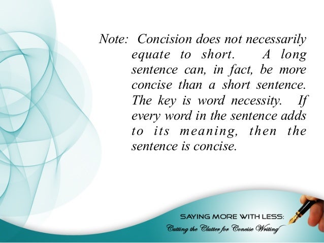 Conciseness Meaning