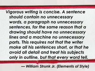 Concise sentence | PPTX