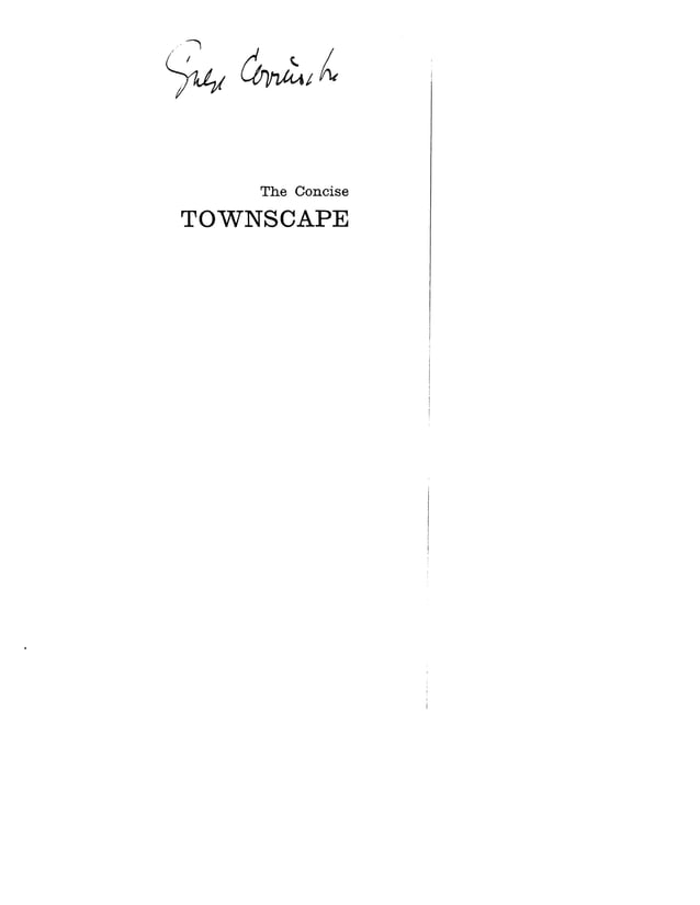The Concise TOWNSCAPE By Gordon Cullen | PDF | Civil Engineering ...