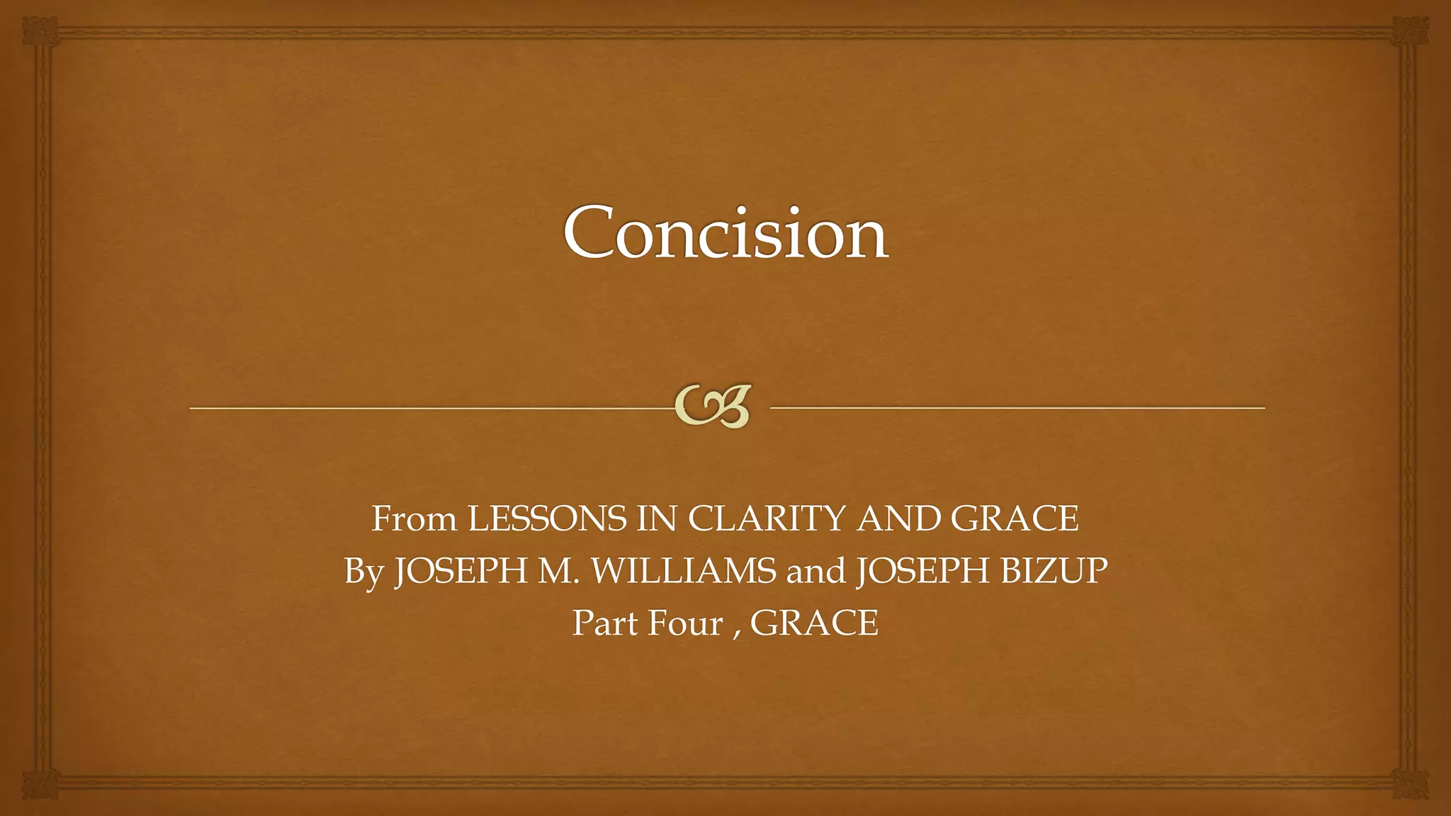 Concision | PPT