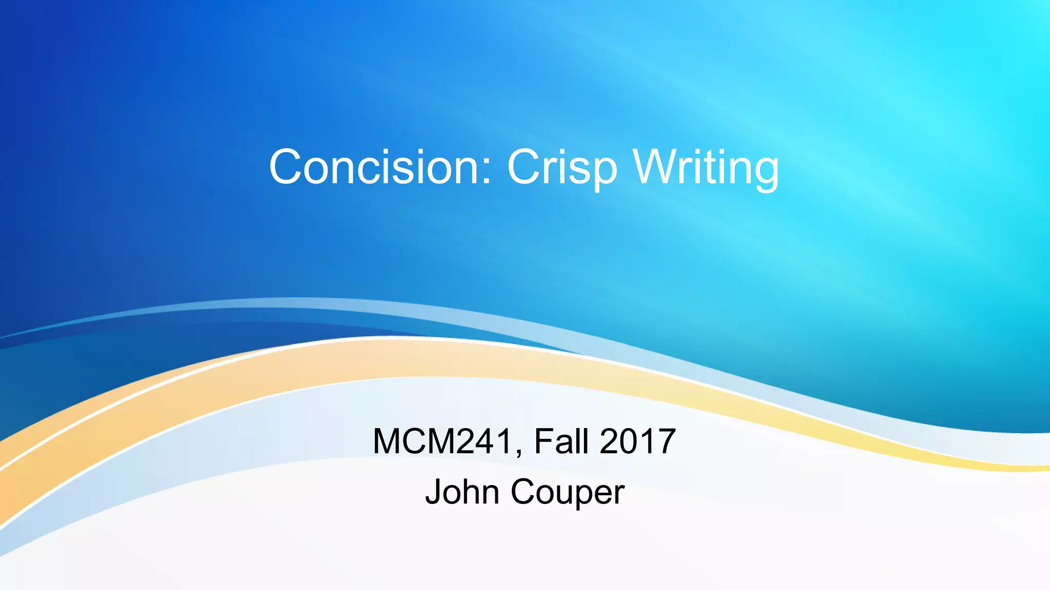 Concision | PDF