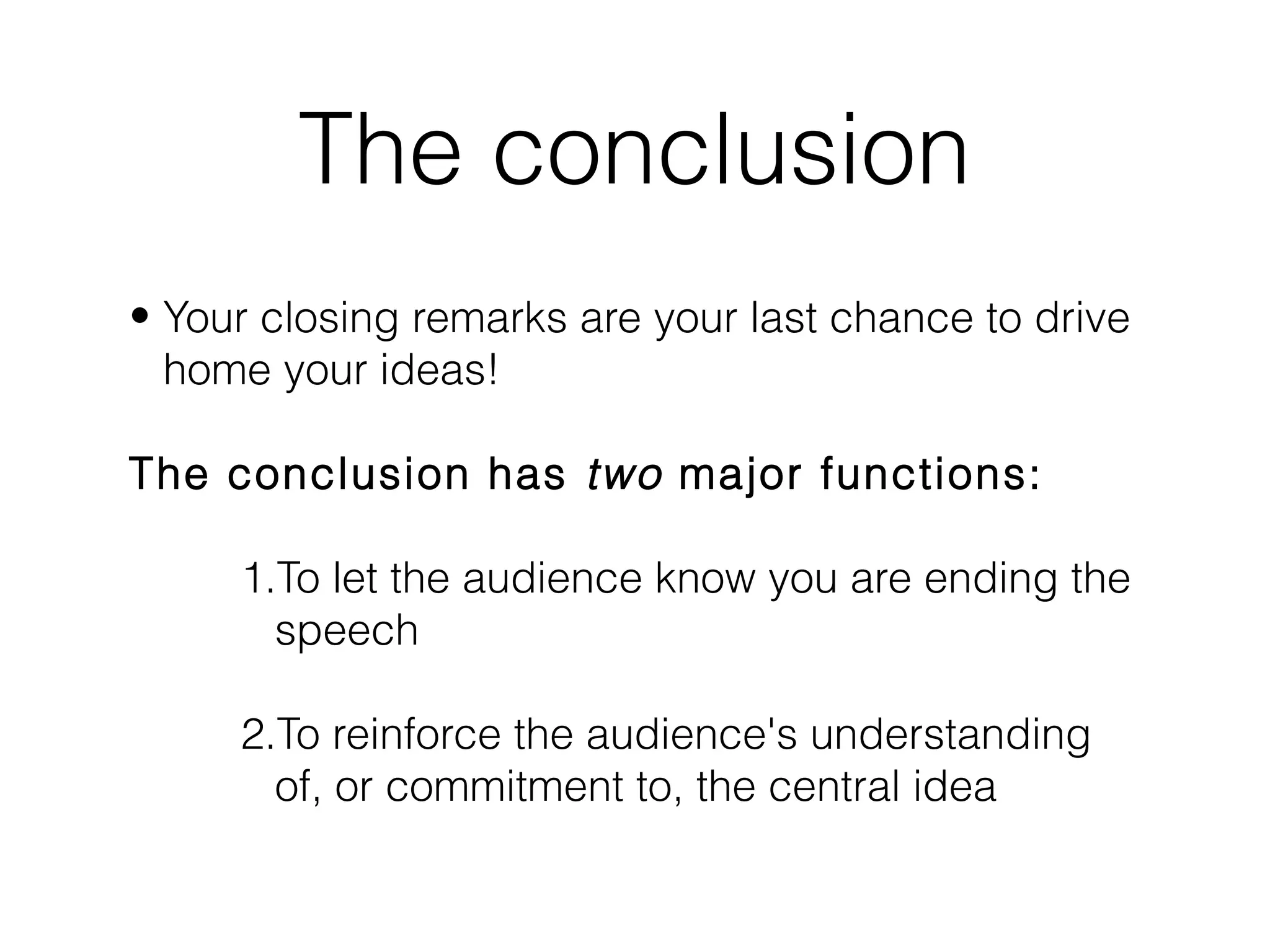 Writing the Conclusion | PPT