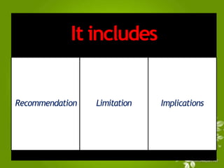 HOW TO WRITE Conclusion OF THESIS | PPTX