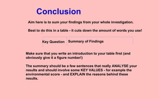 Conclusion and Evaluation | PPT