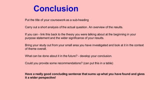Conclusion and Evaluation | PPT