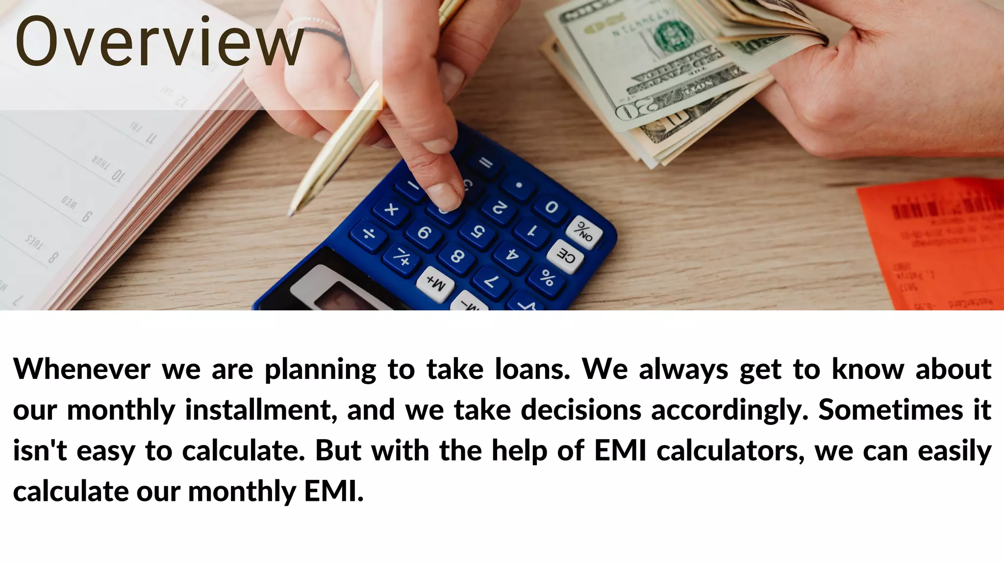 Benefits of EMI Calculator | PPT