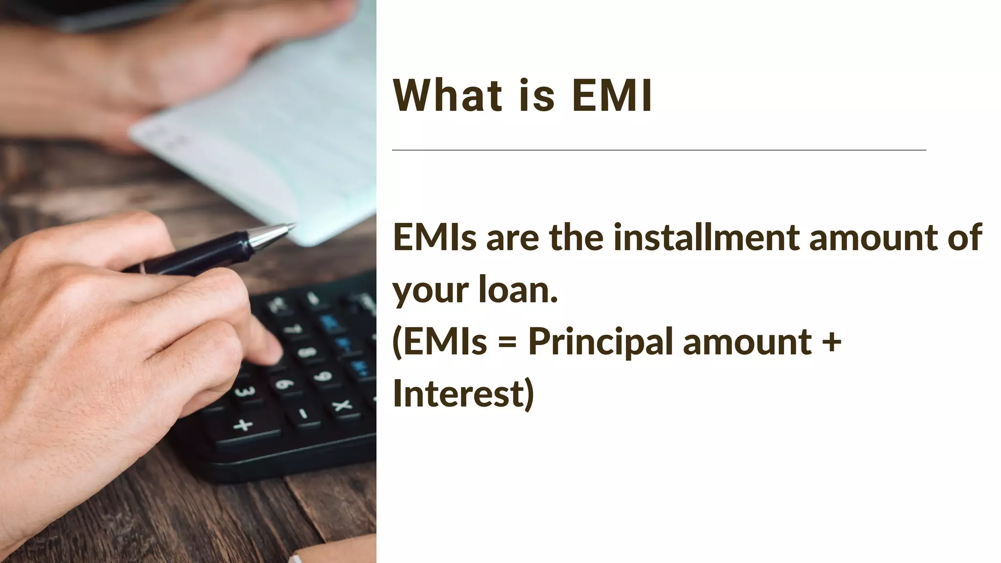 Benefits of EMI Calculator | PPT