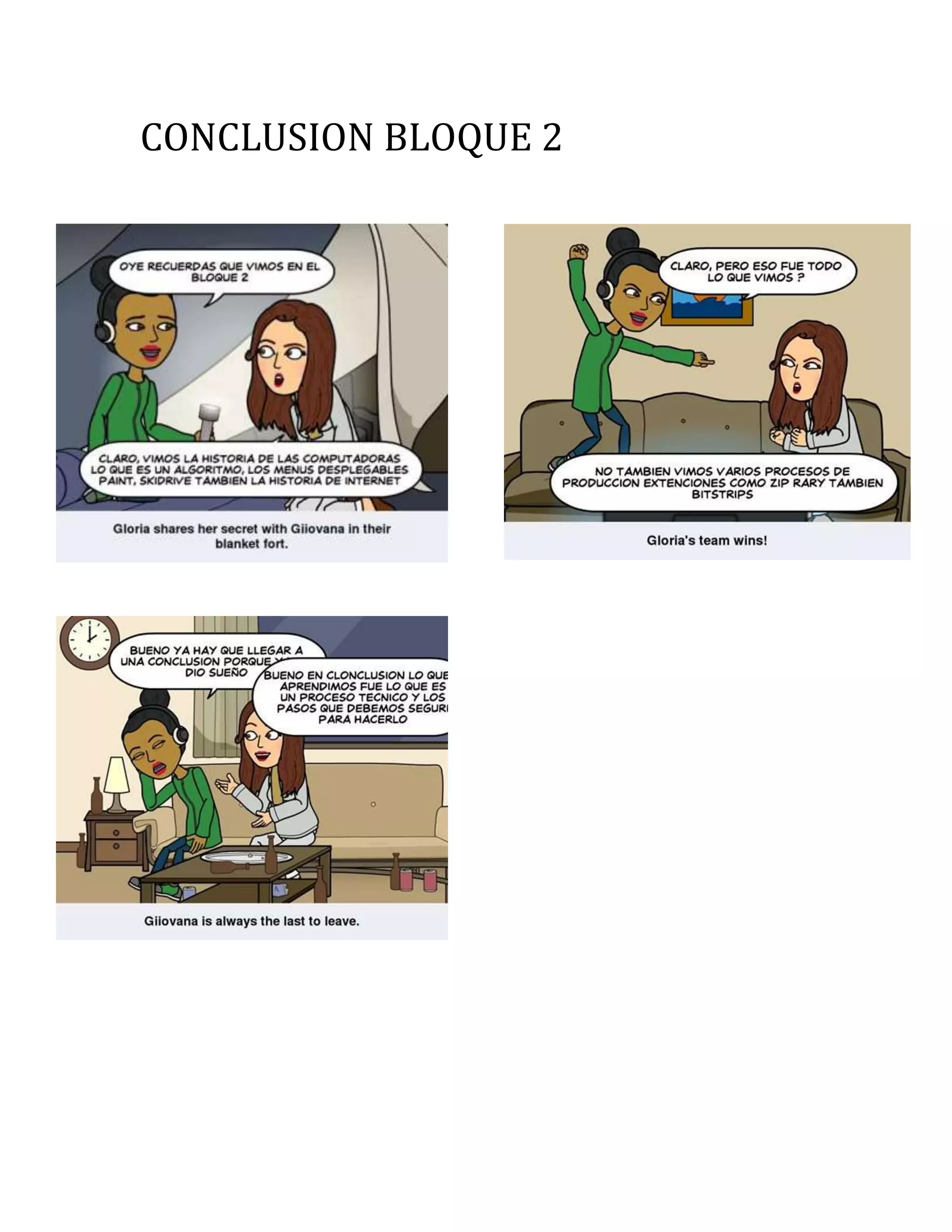 Conclusion bloque 2 | DOCX