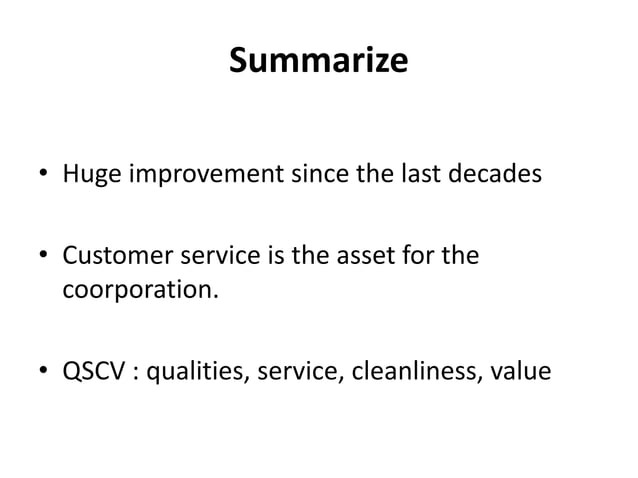 Conclusion customer service | PPTX