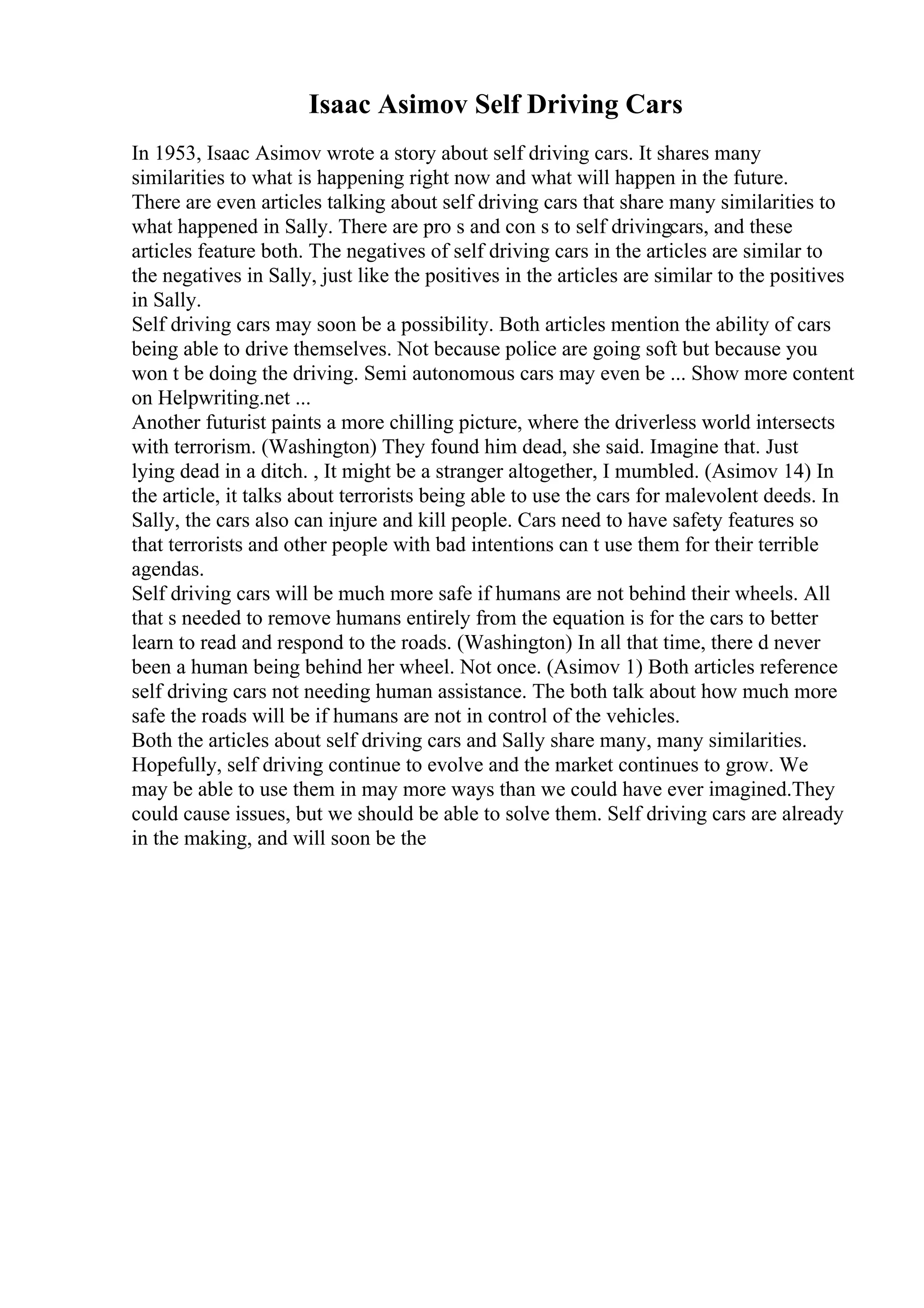 Conclusion Essay Examples | PDF