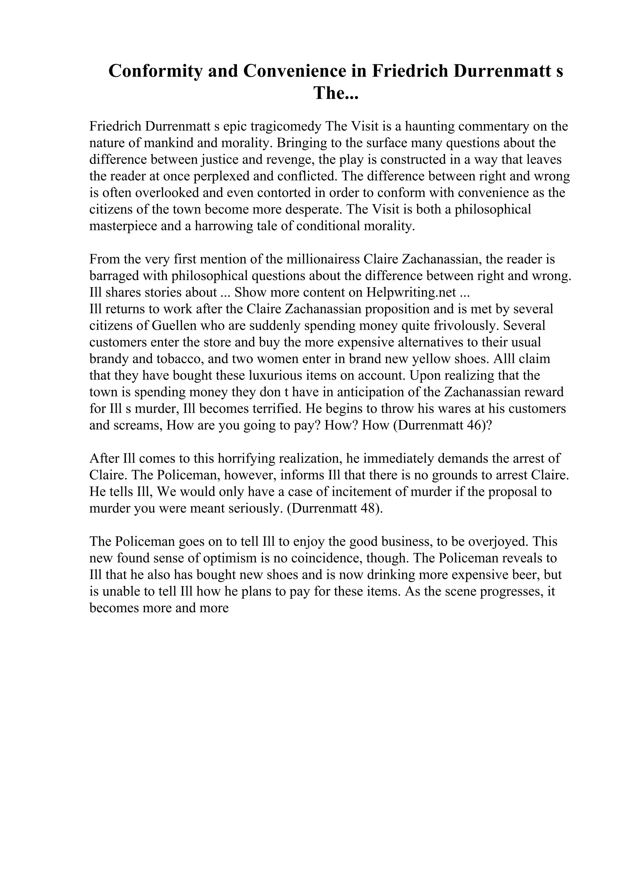 Conclusion Essay Examples | PDF