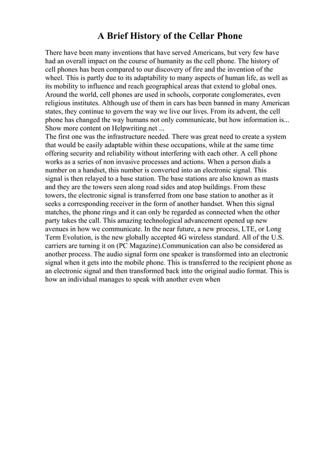 Conclusion Essay Examples | PDF