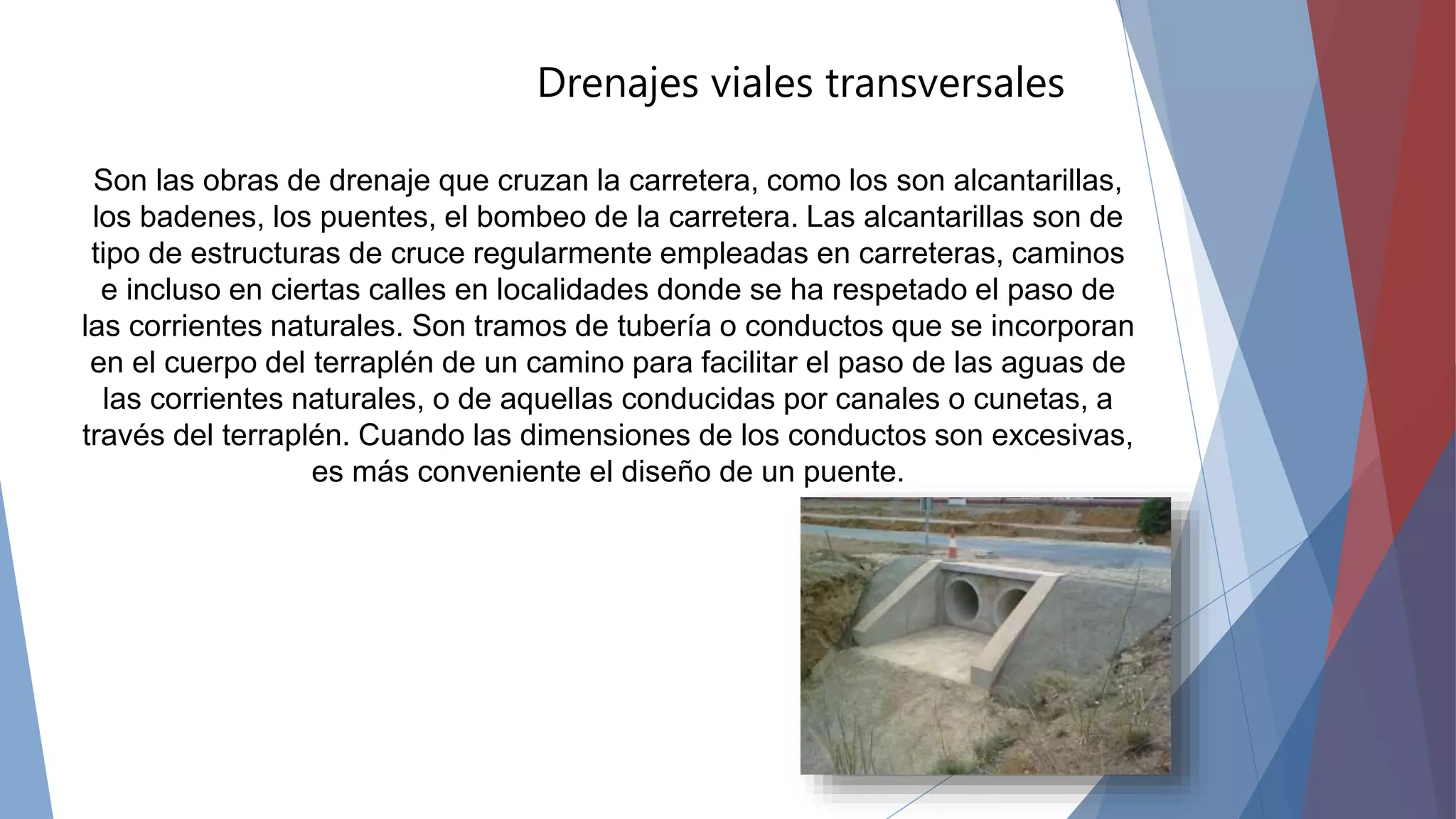 Drenajes Longitudinales y Transversales | PPTX