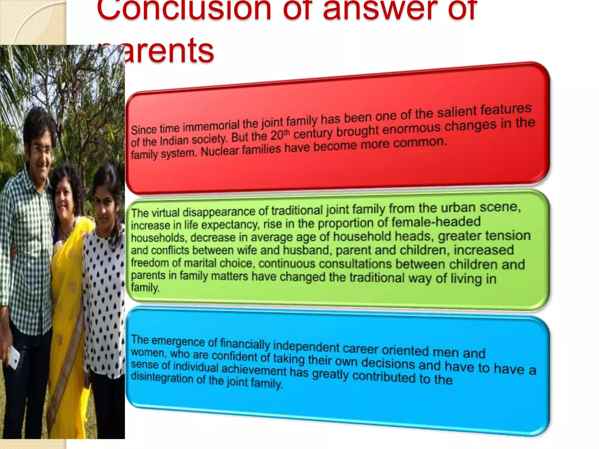 Conclusion family life | PPTX