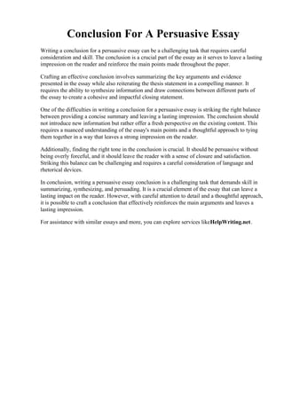 Conclusion For A Persuasive Essay.pdf