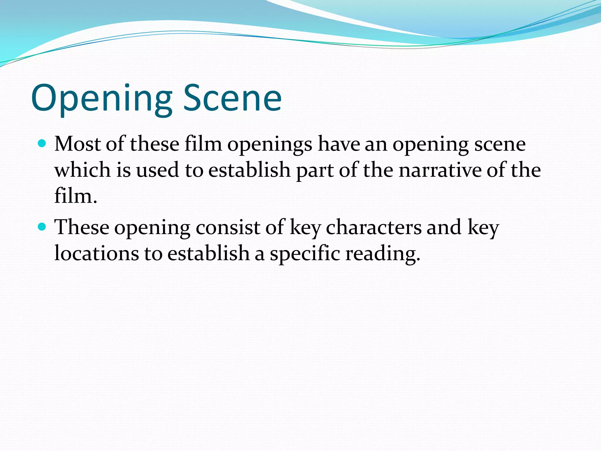 Conclusion of film openings | PPT