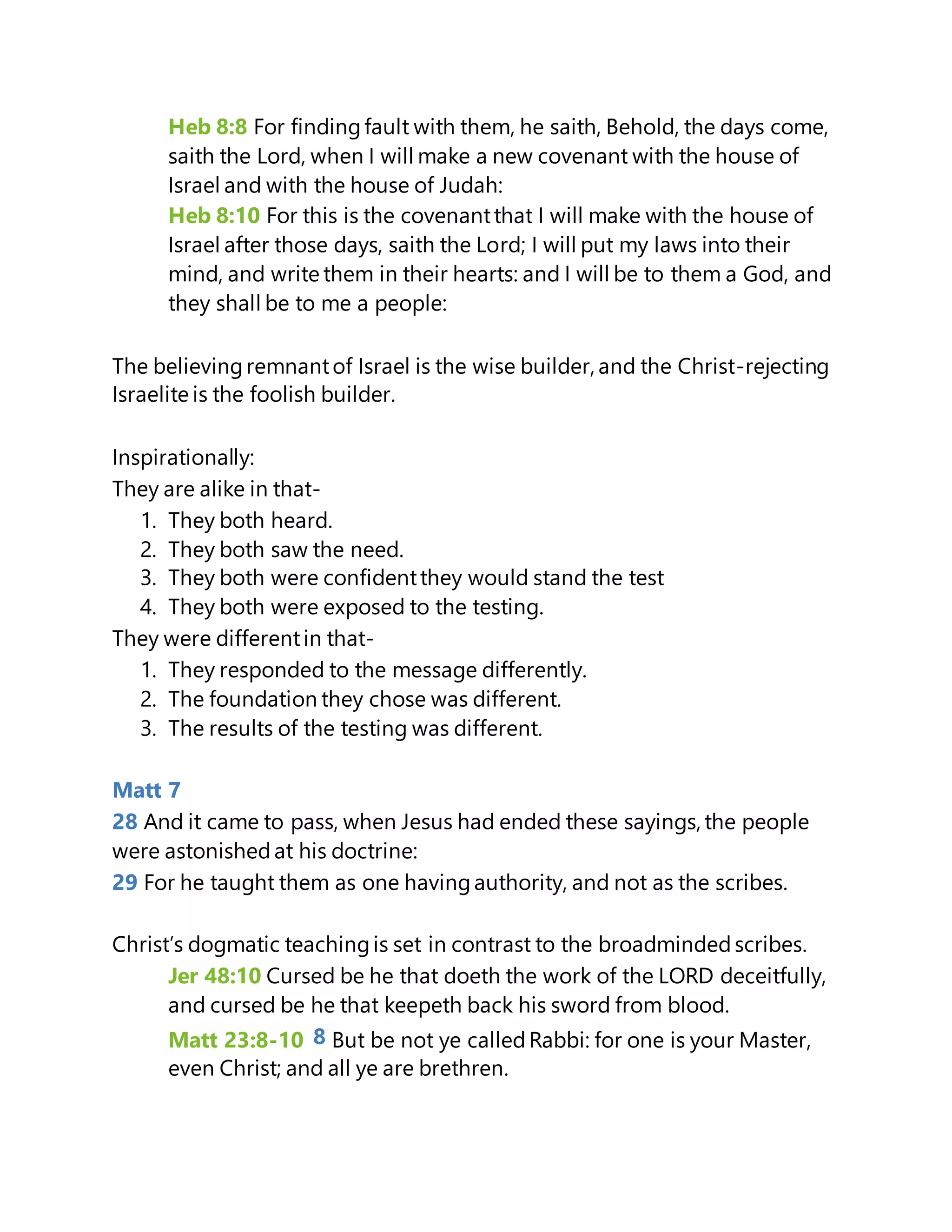 Conclusion of the sermon on the mount | DOCX