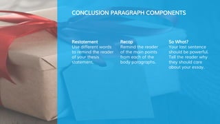 Elements of an Essay: Conclusion Paragraphs | PDF