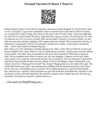 Conclusion Paragraph Example For Essay Gse.B | PDF