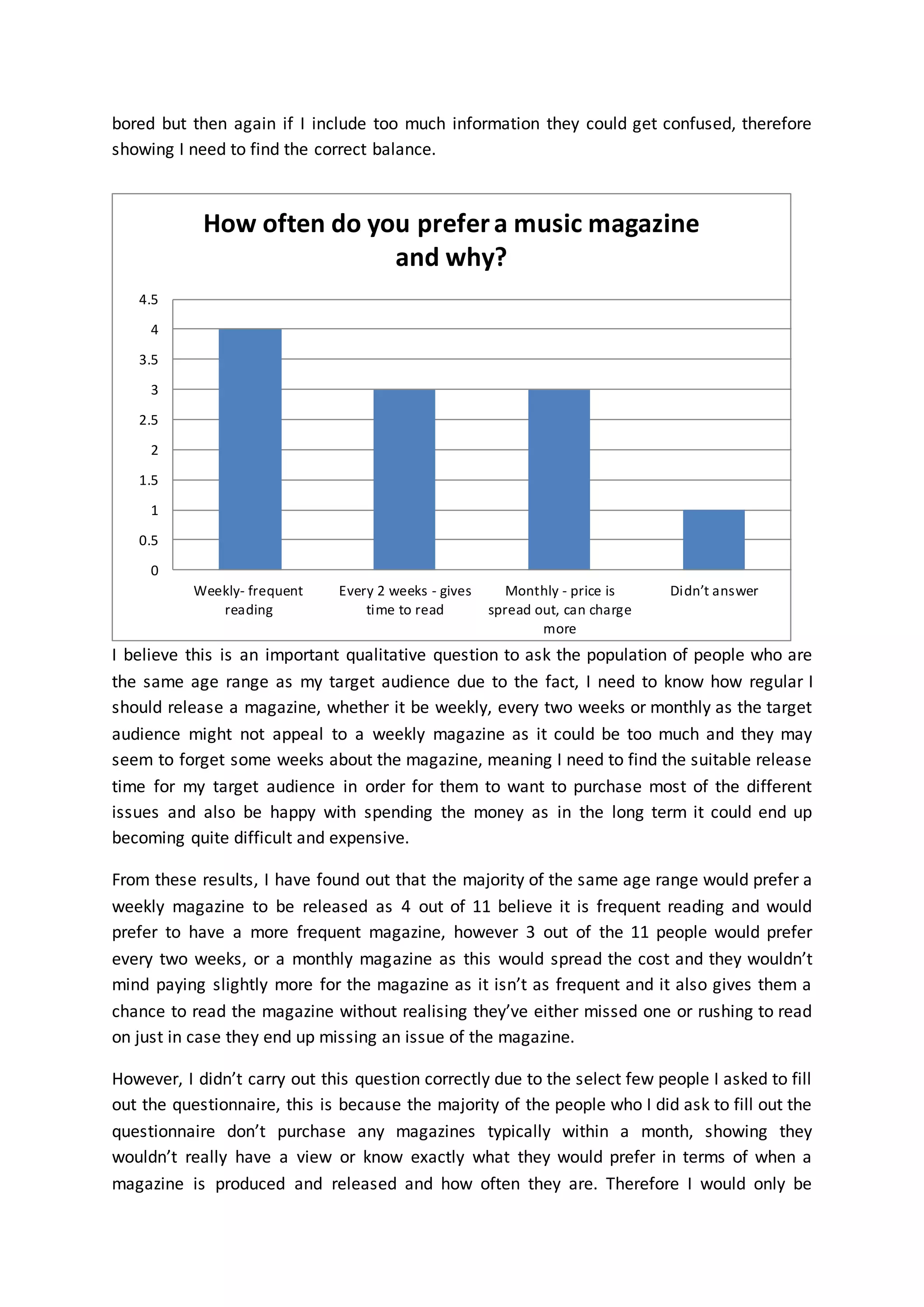 Conclusion questionnaire task 7 | DOCX | Music | Entertainment
