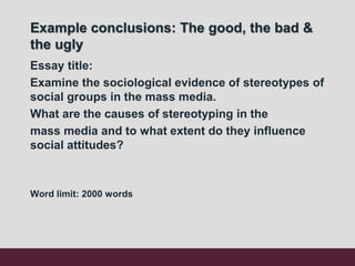 Conclusions | PPTX | Debated Sensitive Social Issues | Sensitive Topics