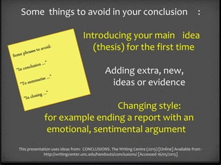 How to Write a Great Conclusion | PPT