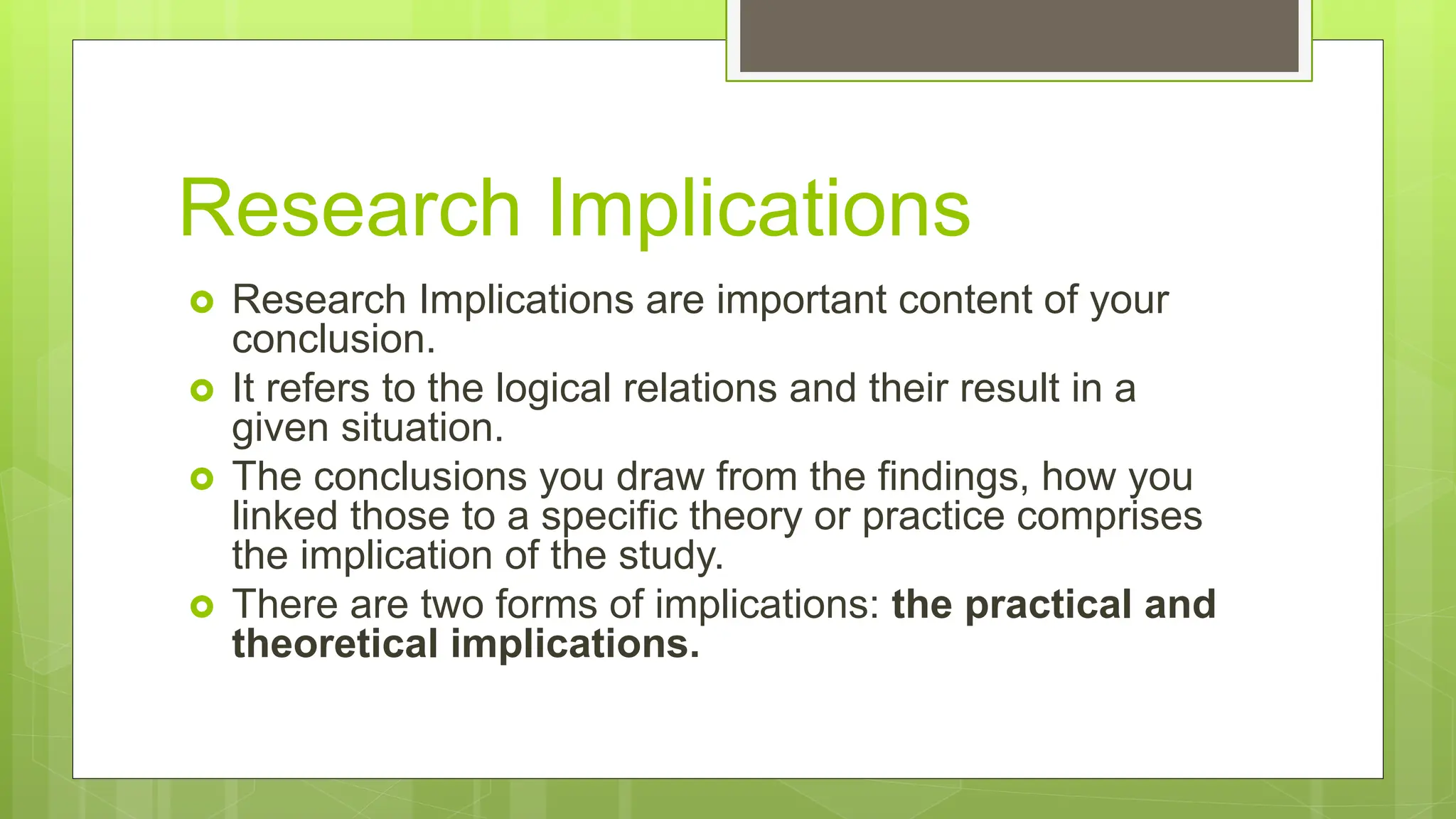 Conclusions-and-Recommendation practical research 12 | PPTX