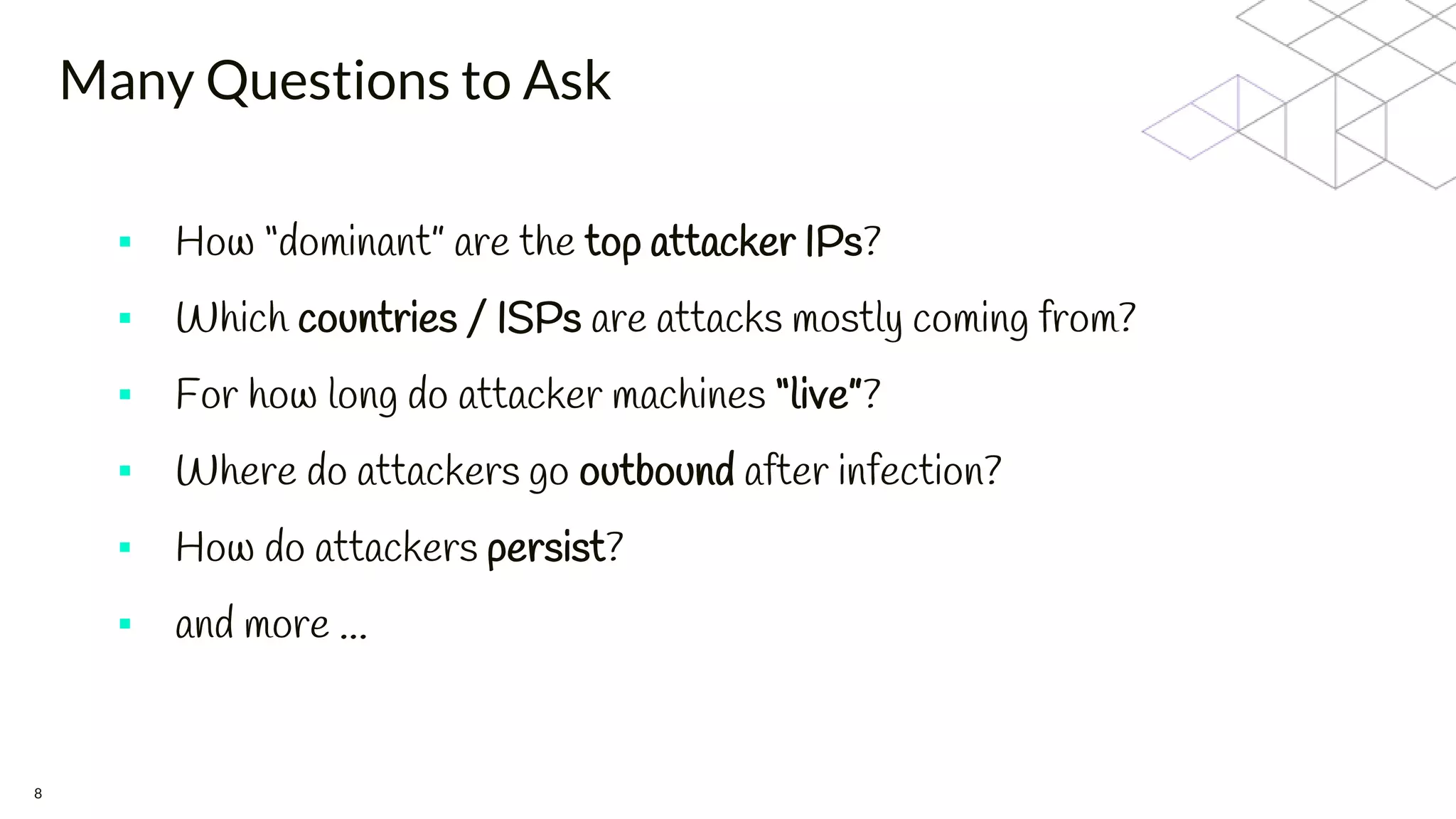 Conclusions from Tracking Server Attacks at Scale | PPT