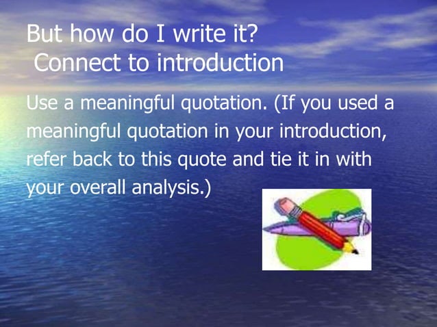 Conclusion Paragraphs | PPT